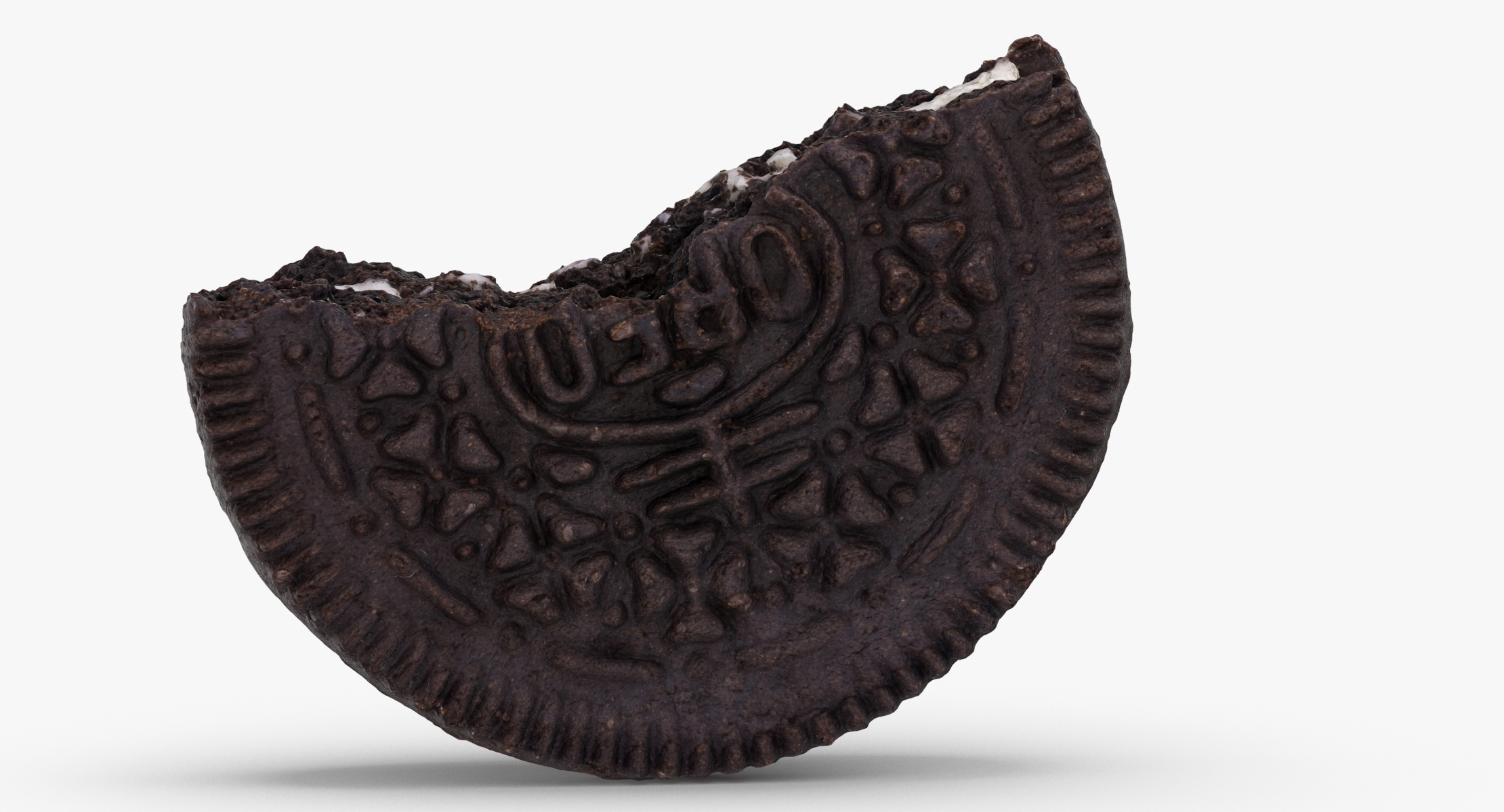 Oreo cookie 01 bitten 3D model - TurboSquid 1628951