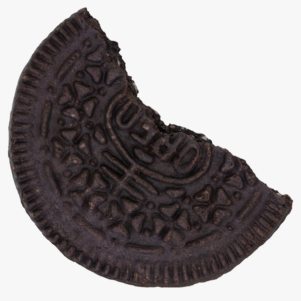 Oreo cookie 01 bitten 3D model - TurboSquid 1628951