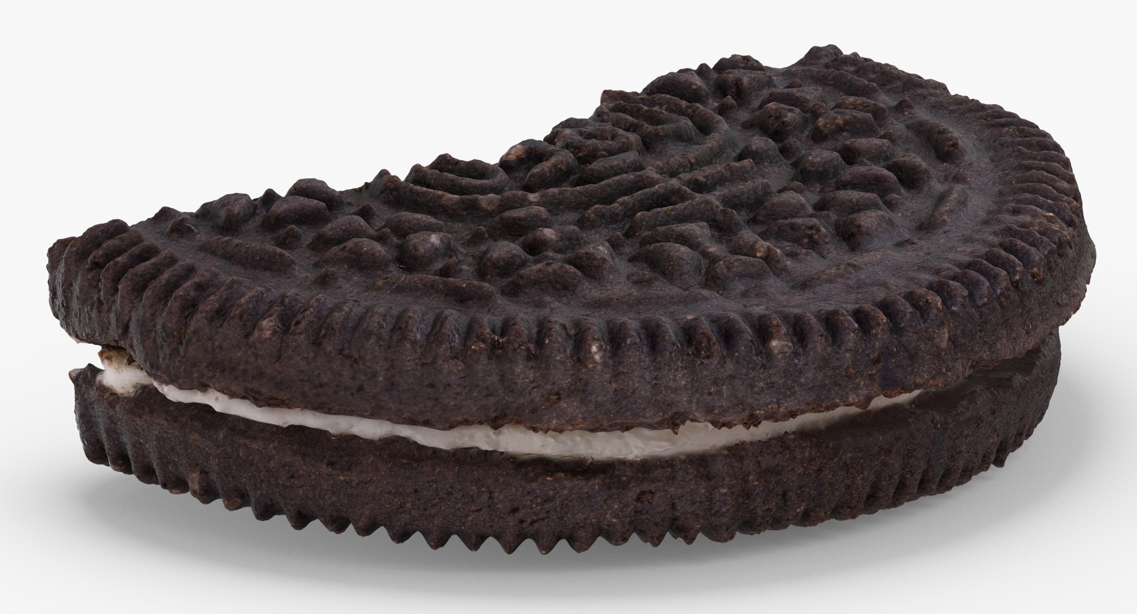 Oreo cookie 01 bitten 3D model - TurboSquid 1628951