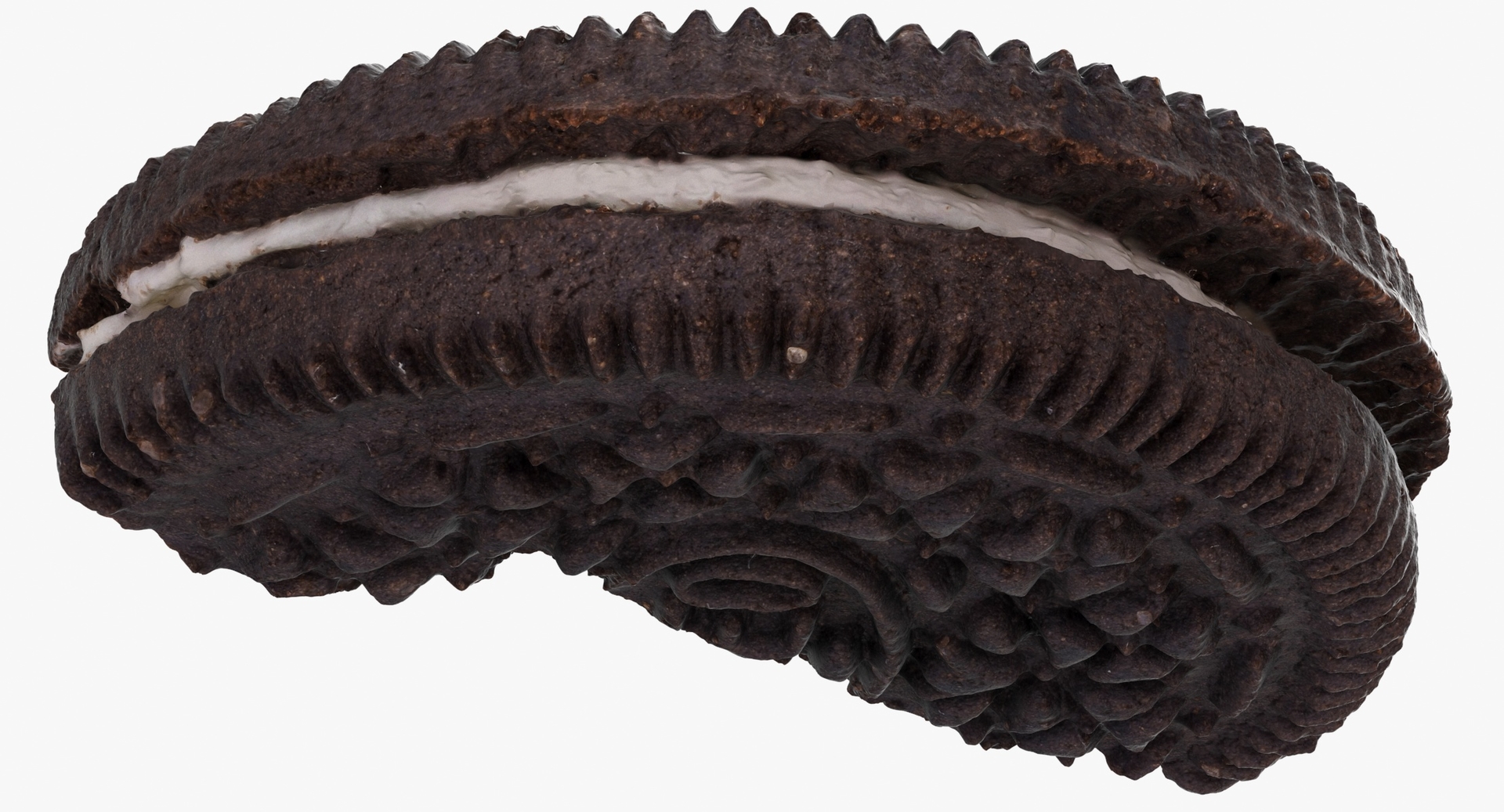 Oreo cookie 01 bitten 3D model - TurboSquid 1628951