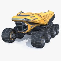 sci-fi truck 3d 3ds
