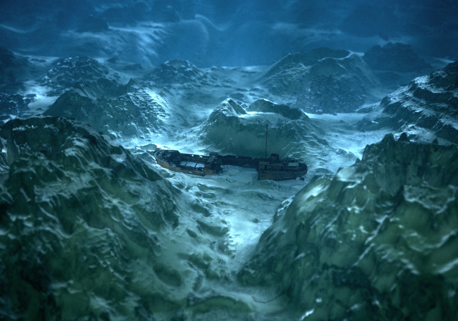 Depths ocean 3D model - TurboSquid 1629129