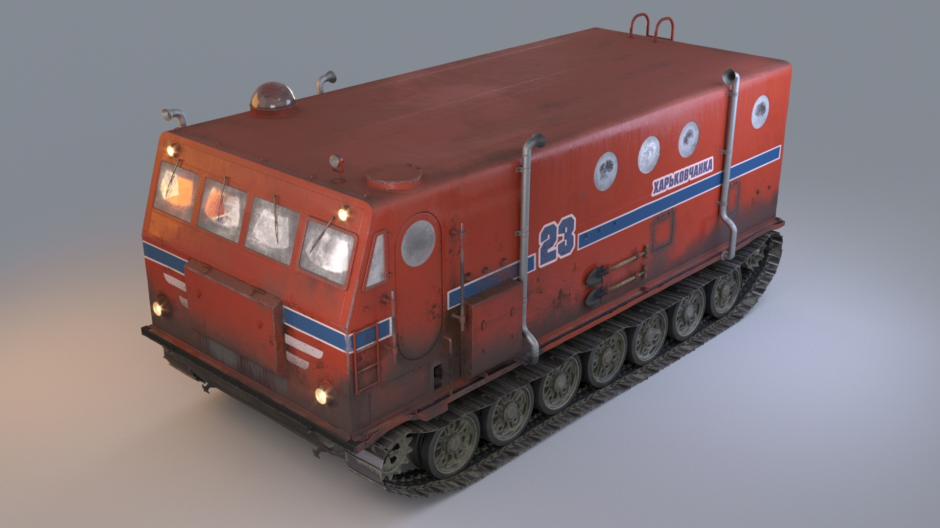 Kharkovchanka arctic vehicle 3D model - TurboSquid 1629145