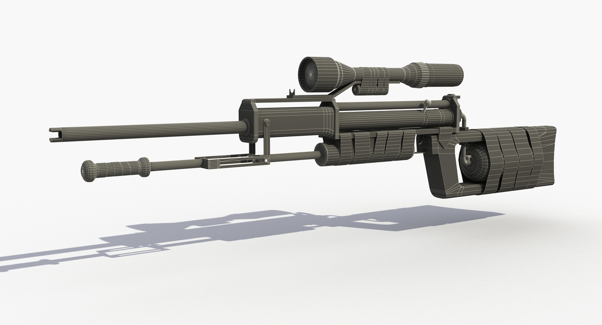 Rifle PCP pós-apocalíptico Modelo 3D - TurboSquid 1056138
