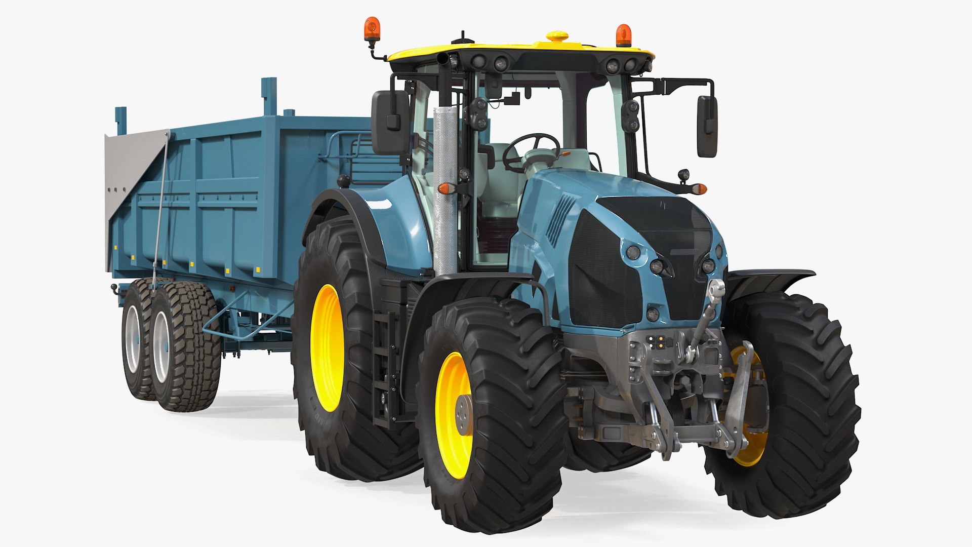 Tractor body tipper trailer 3D model - TurboSquid 1629770