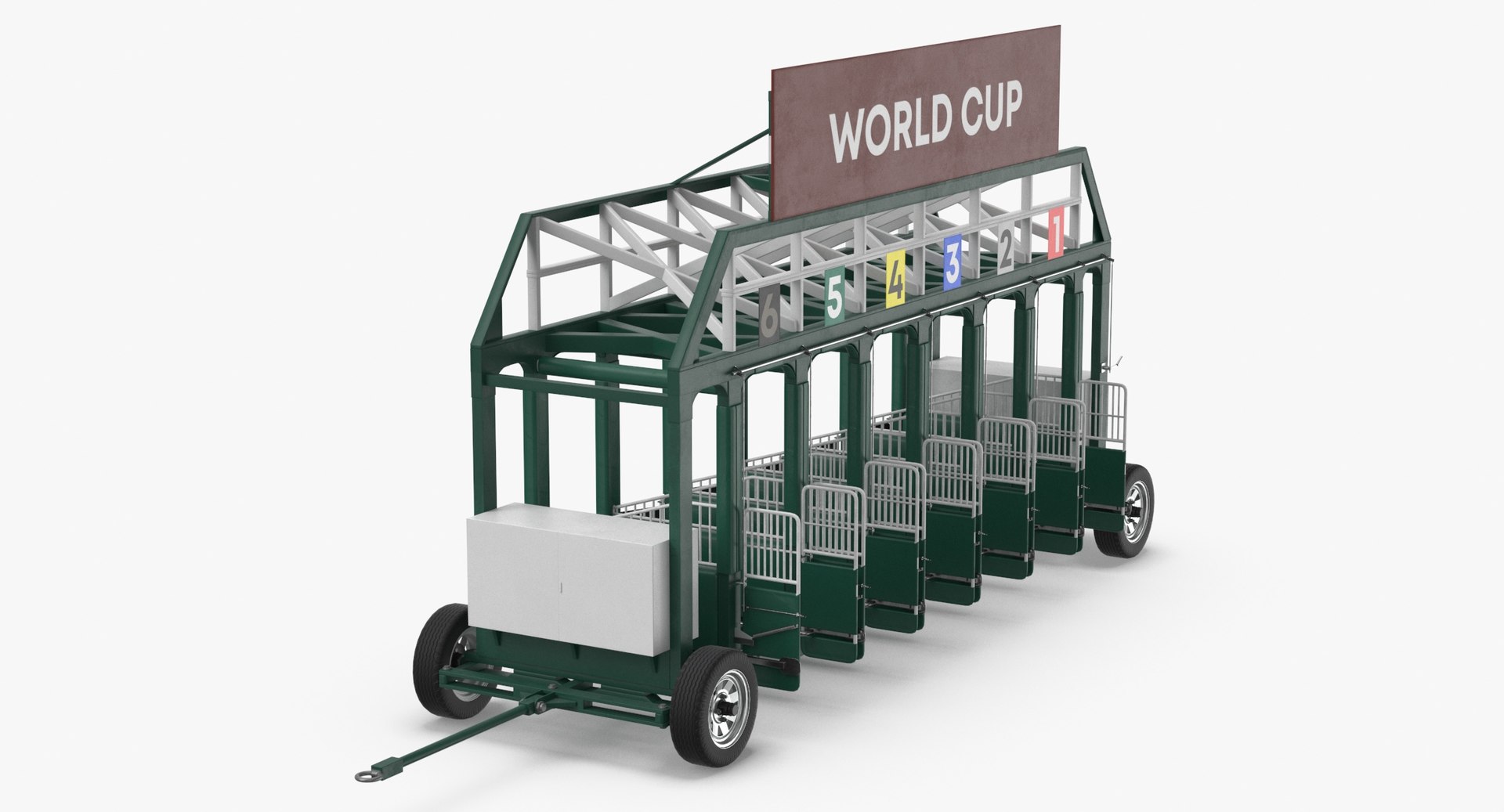 Horse racing starting gates 3D - TurboSquid 1629307