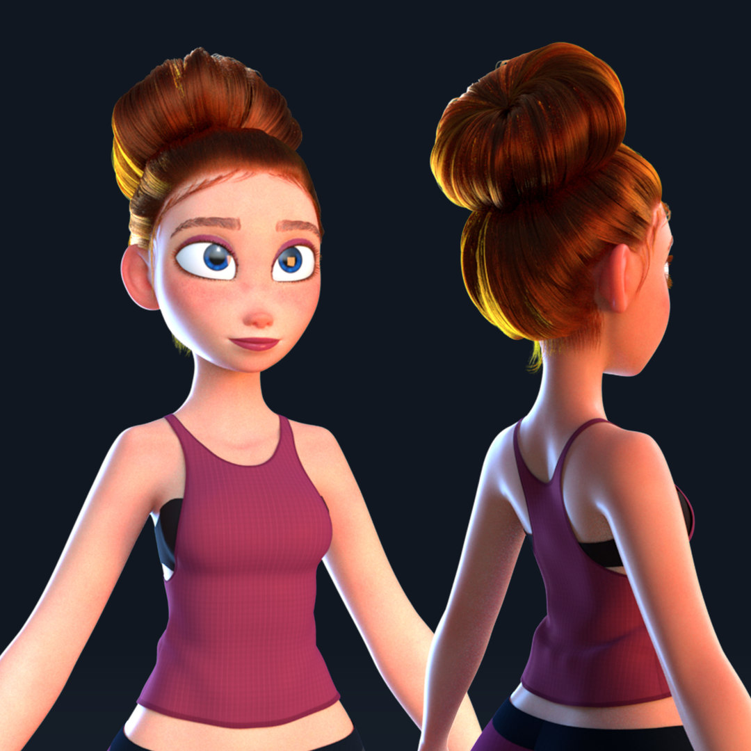 3D kate character animation - TurboSquid 1630373