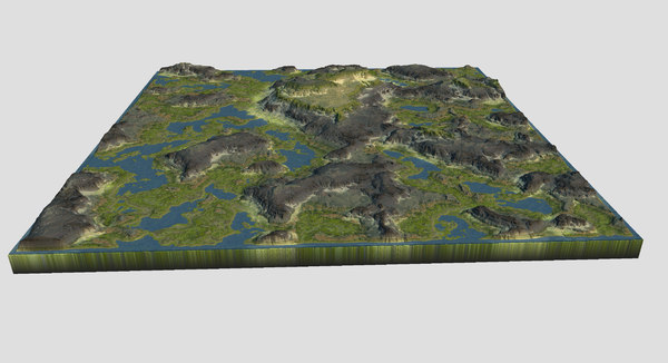 3d obj mountain maps terrain
