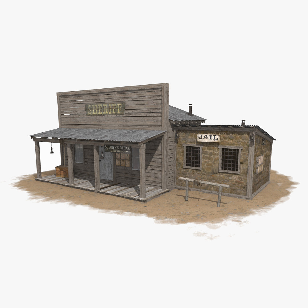 3D western sheriff office model - TurboSquid 1629780