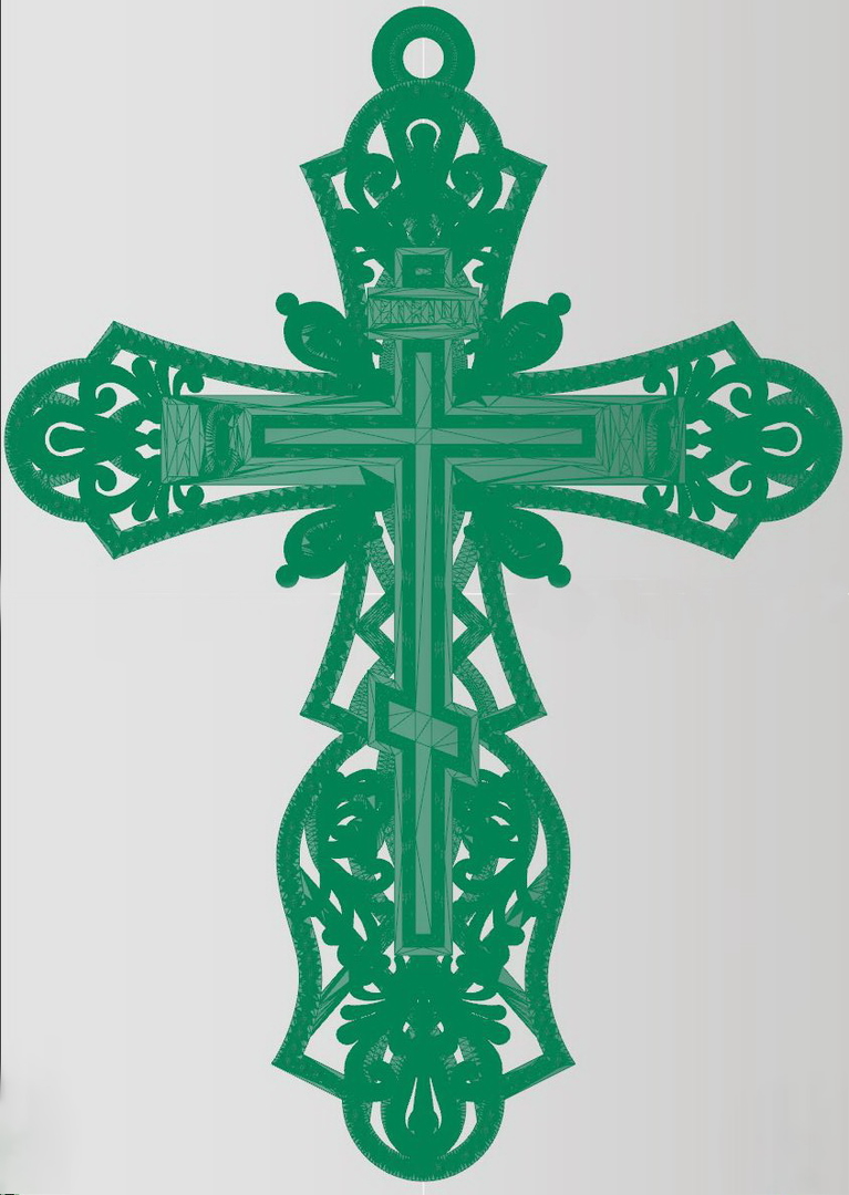 3D model christian cross cnc print - TurboSquid 1626253