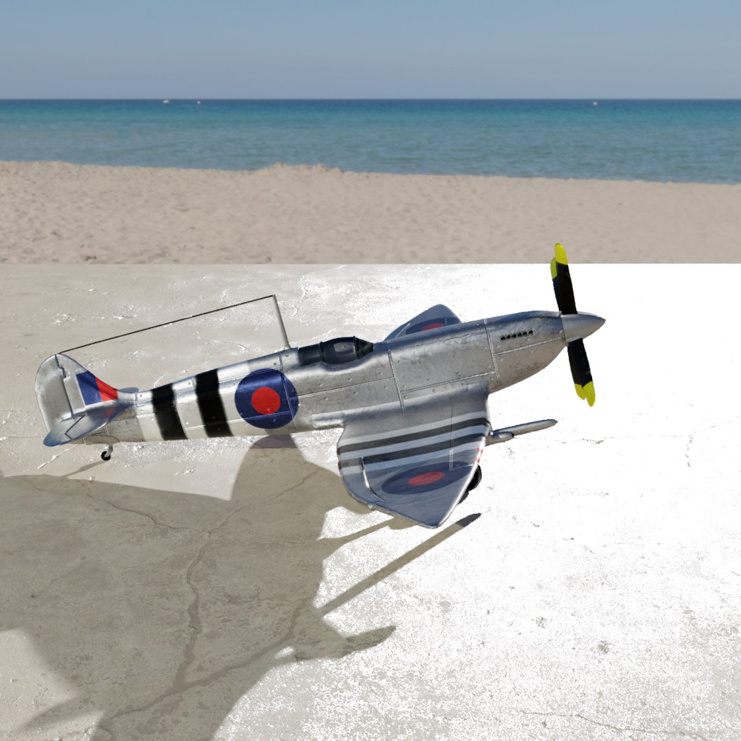 Spitfire hf mk vii 3D model - TurboSquid 1629897