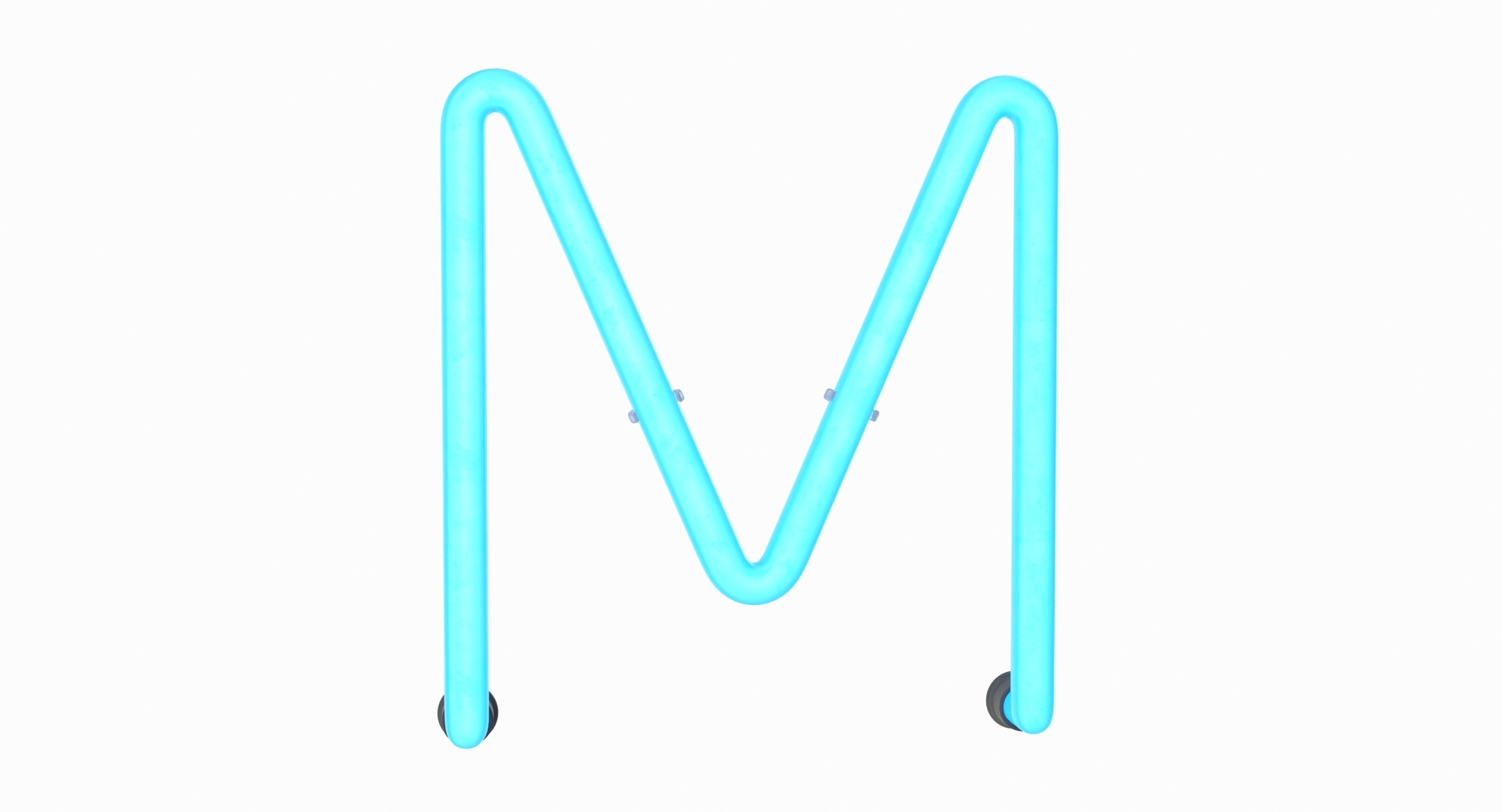 Neon letter m alphabet model - TurboSquid 1630193