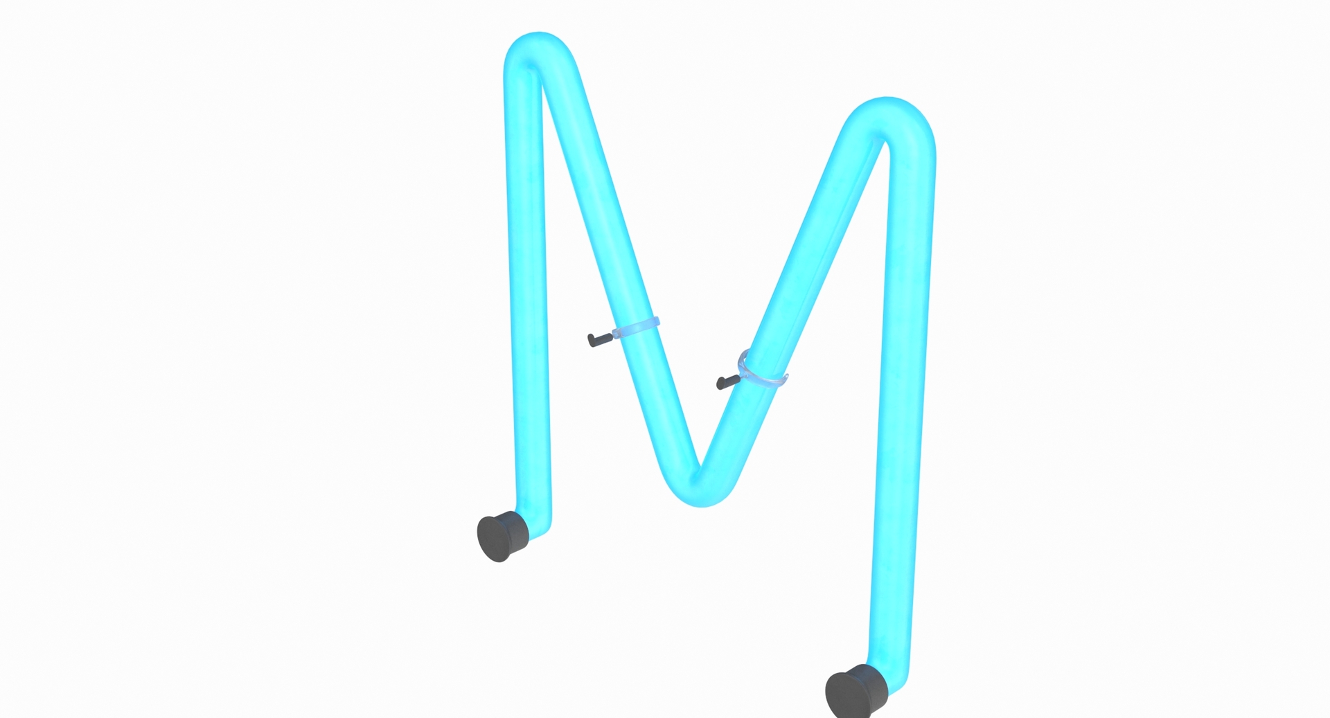 Neon letter m alphabet model - TurboSquid 1630193