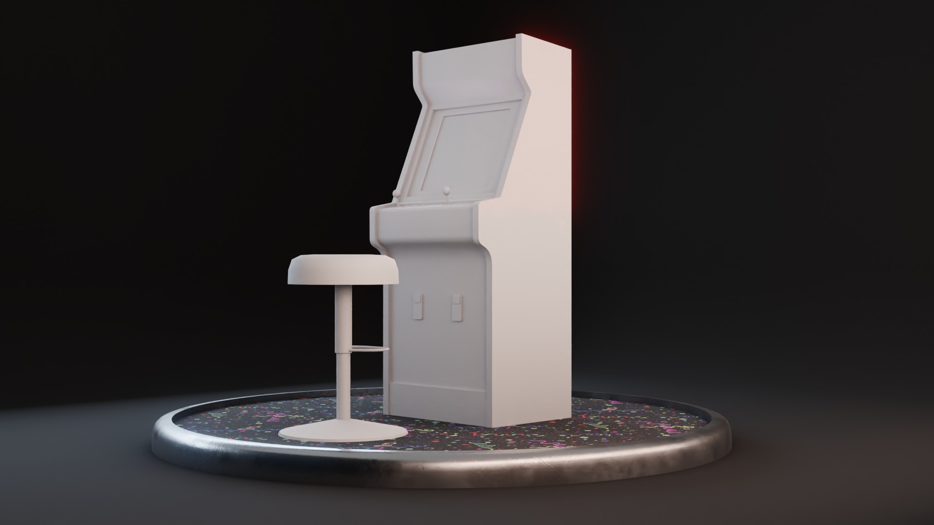 4 arcade machines chair 3D - TurboSquid 1630300