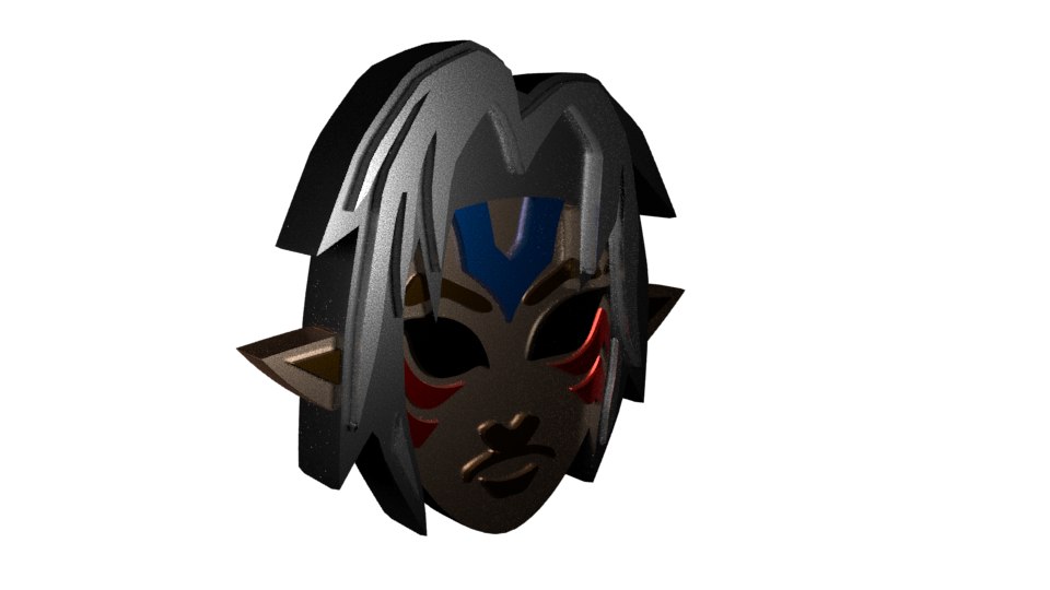 3D fierce deity mask - TurboSquid 1630326