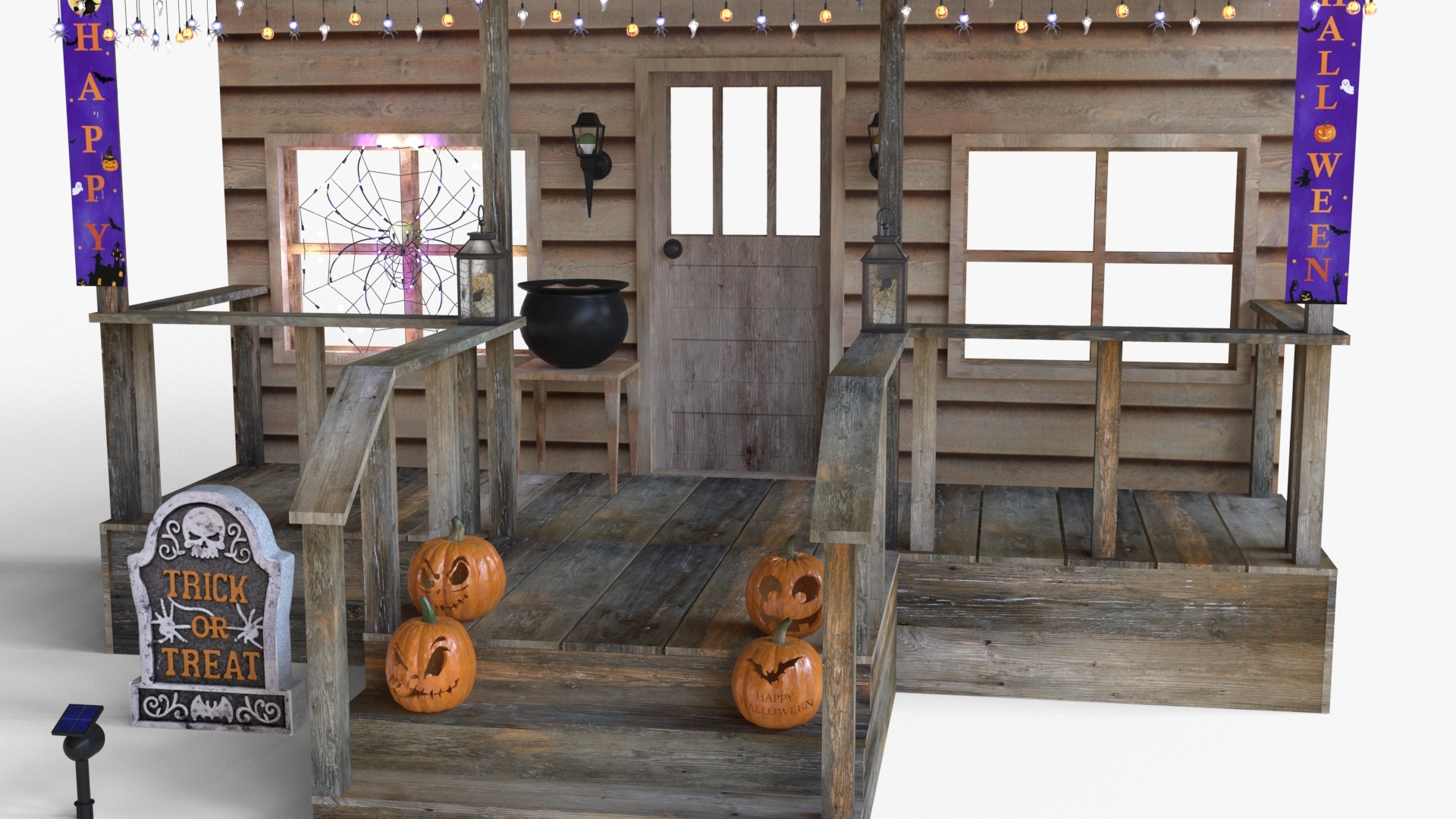 Scene halloween 3D - TurboSquid 1630376