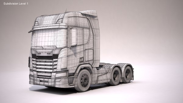 European semi truck 3D model - TurboSquid 1630480