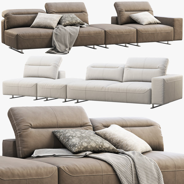 3D boconcept hampton modular leather - TurboSquid 1630500