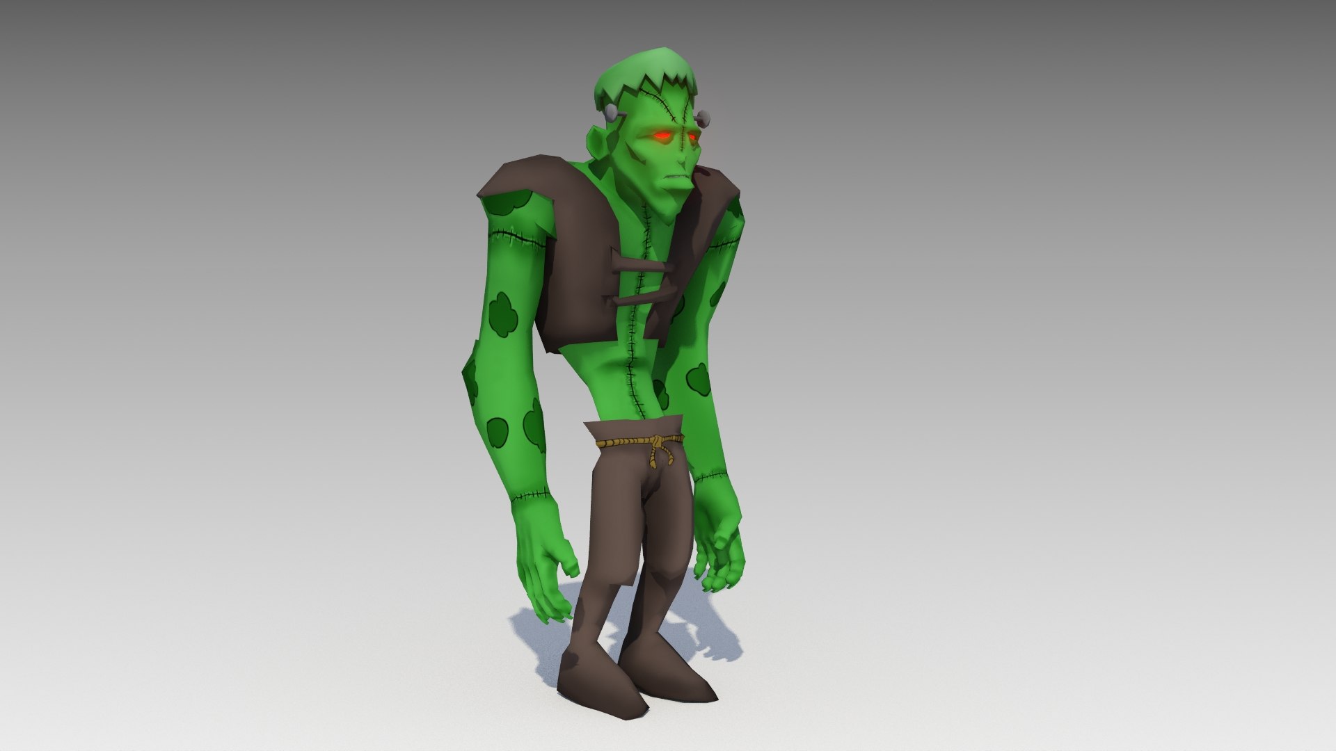 3D frankenstein cartoon model - TurboSquid 1630769