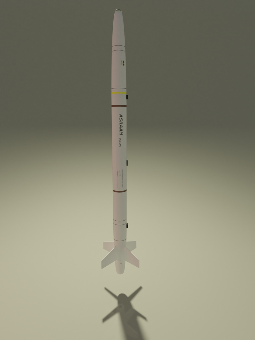 Missile aim-132 3D model - TurboSquid 1631081
