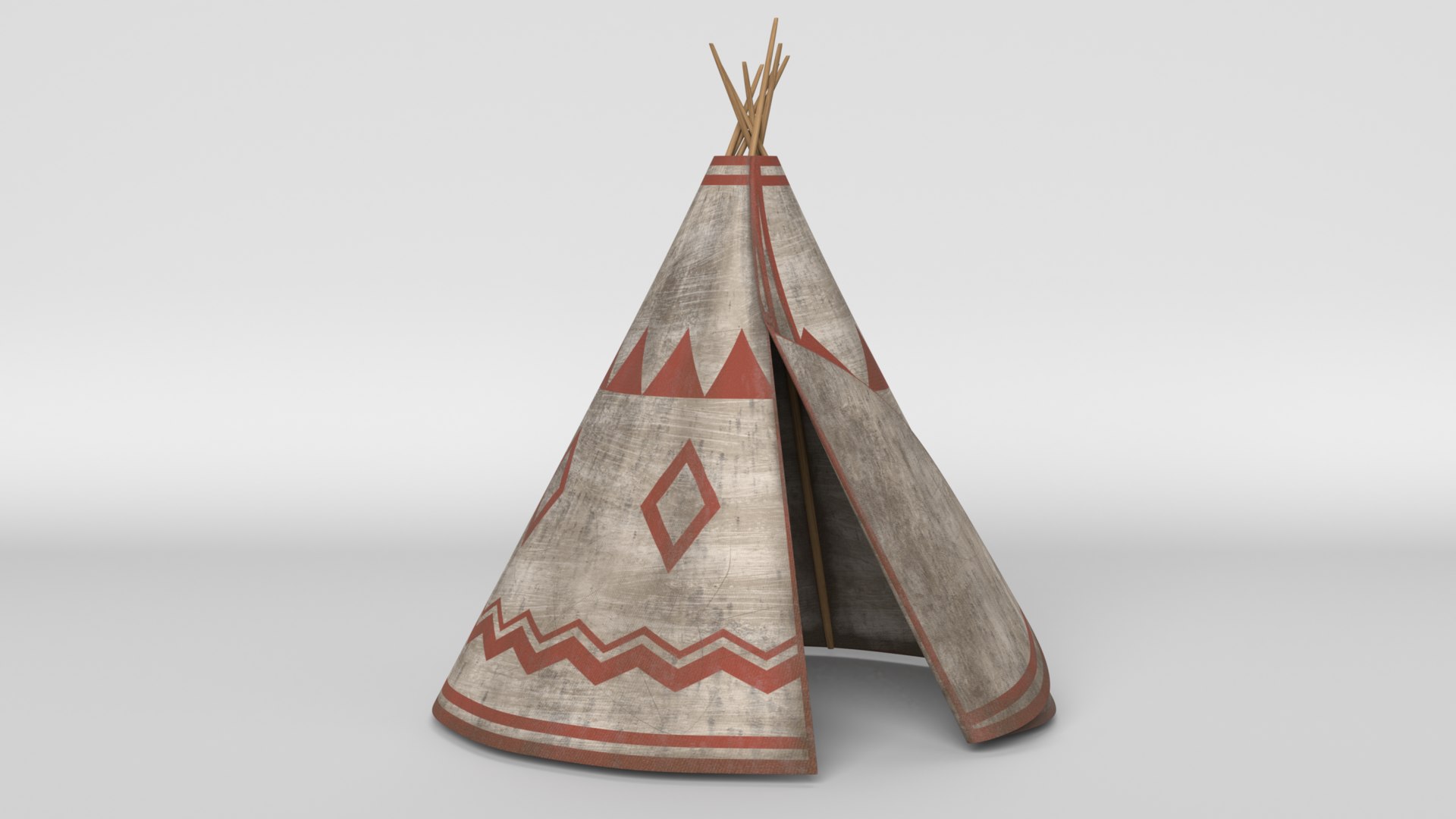 Tipi tent 3D model - TurboSquid 1631148