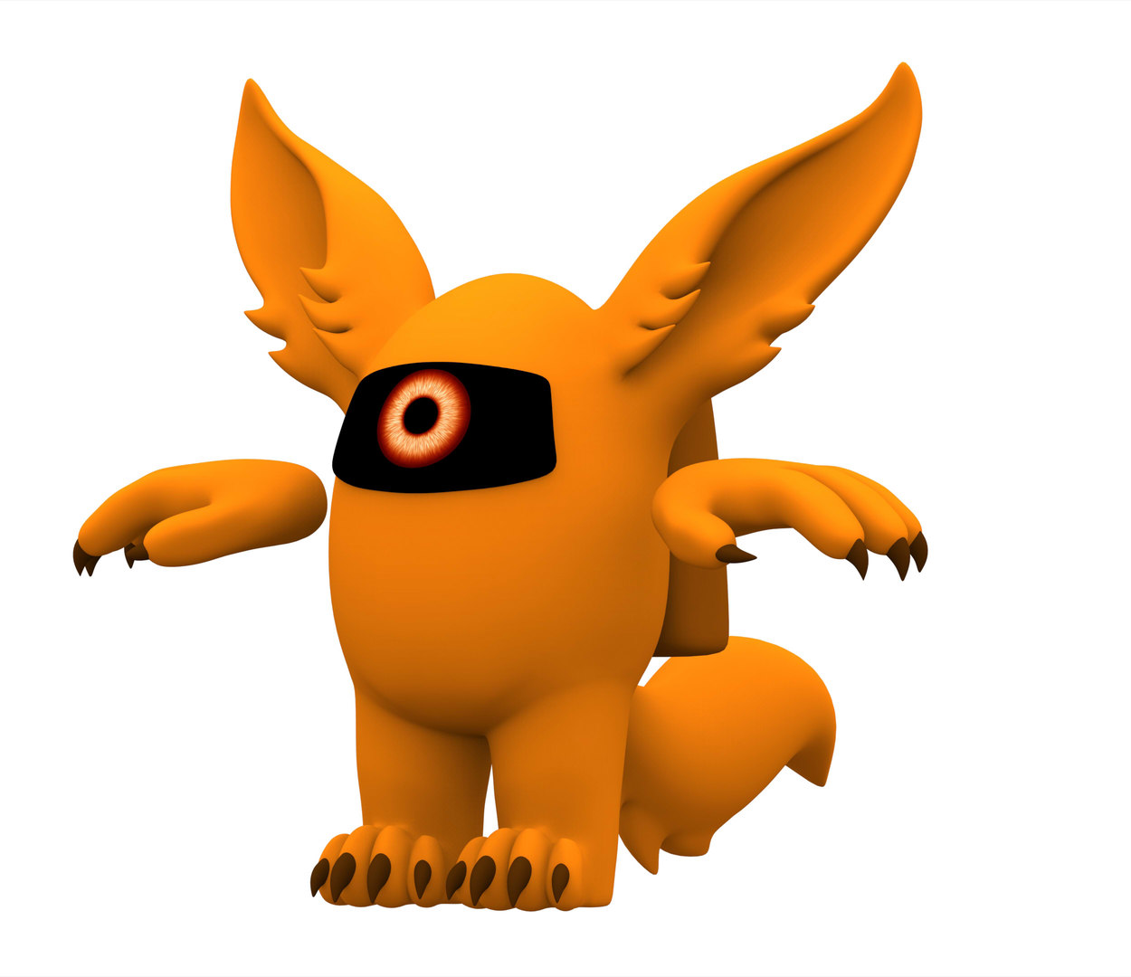 Orange werewolf 3D model - TurboSquid 1631206
