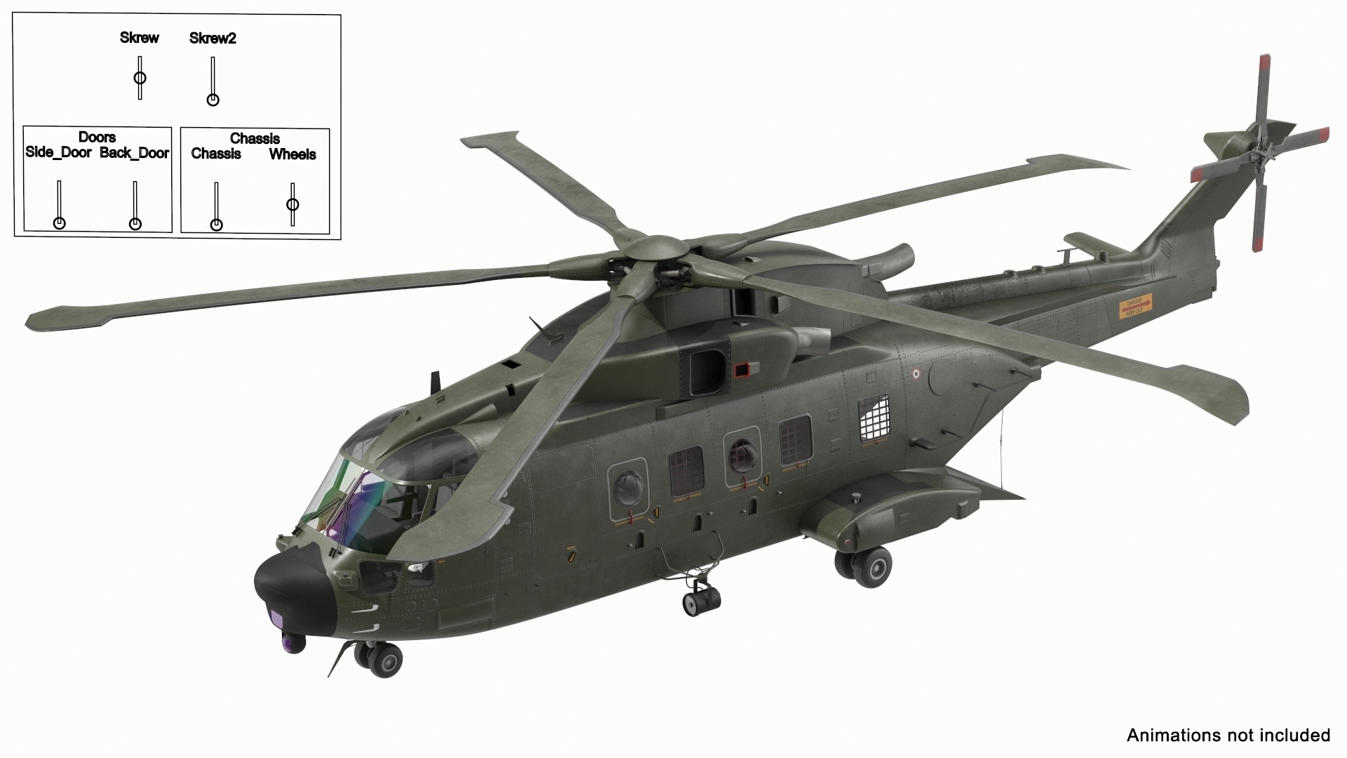 Agustawestland aw101 merlin royal model - TurboSquid 1631493