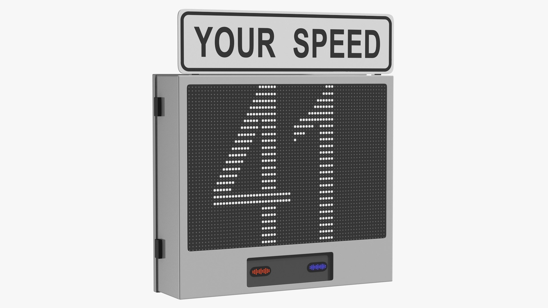 3D electronic modular speed display model - TurboSquid 1631529