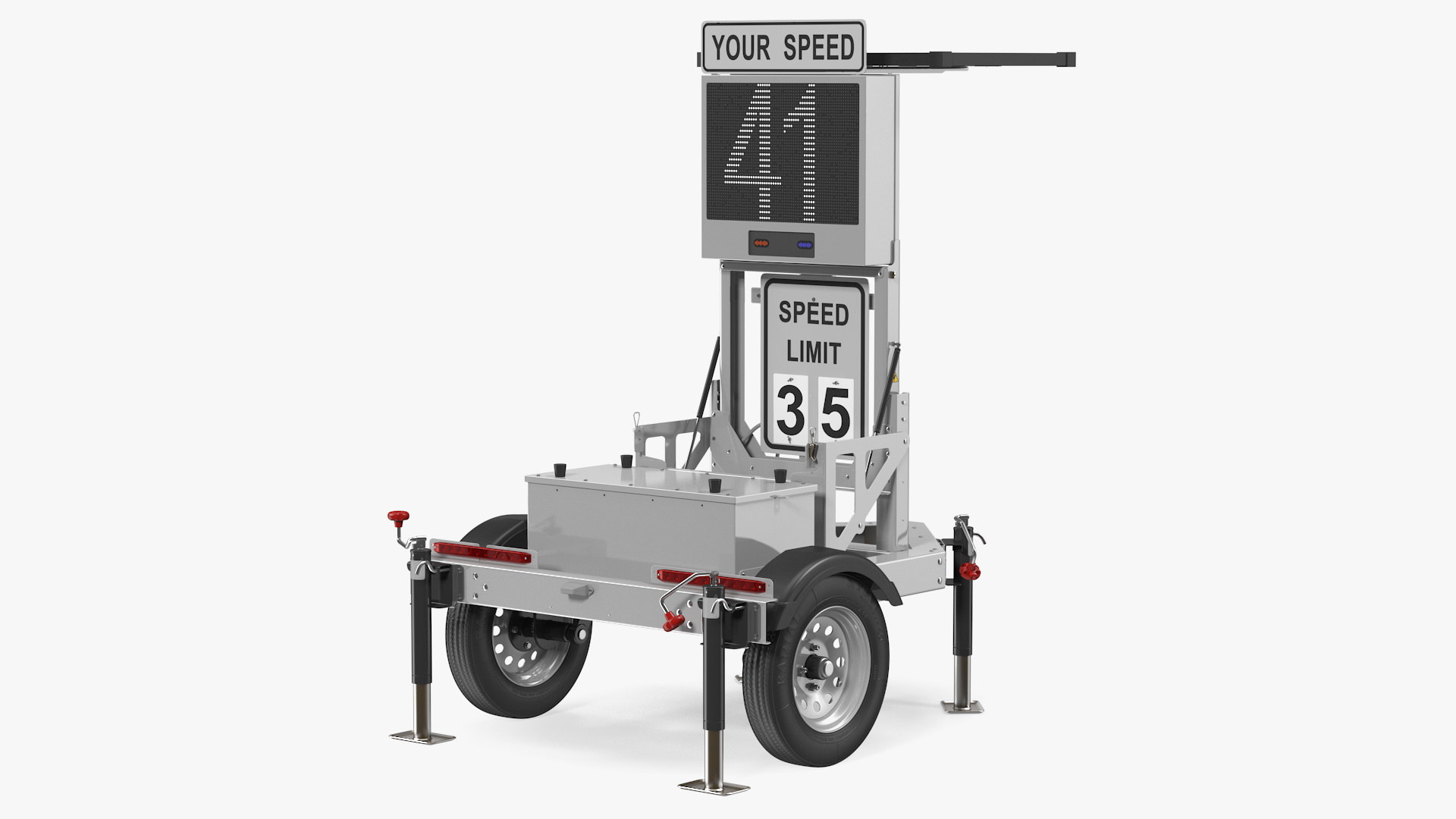 modèle 3D de Mobile Speed Radar Trailer - TurboSquid 1631536