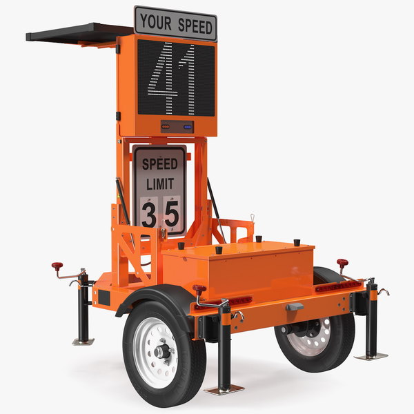 3D model mobile speed display trailer - TurboSquid 1631532