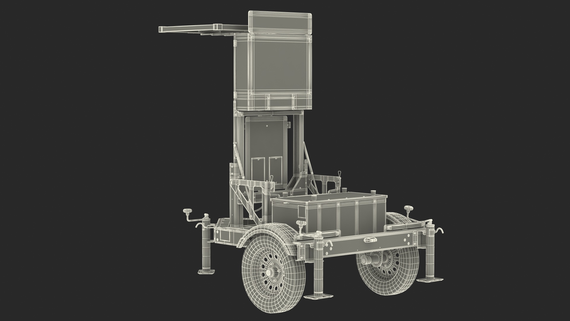 3D model mobile speed display trailer - TurboSquid 1631532