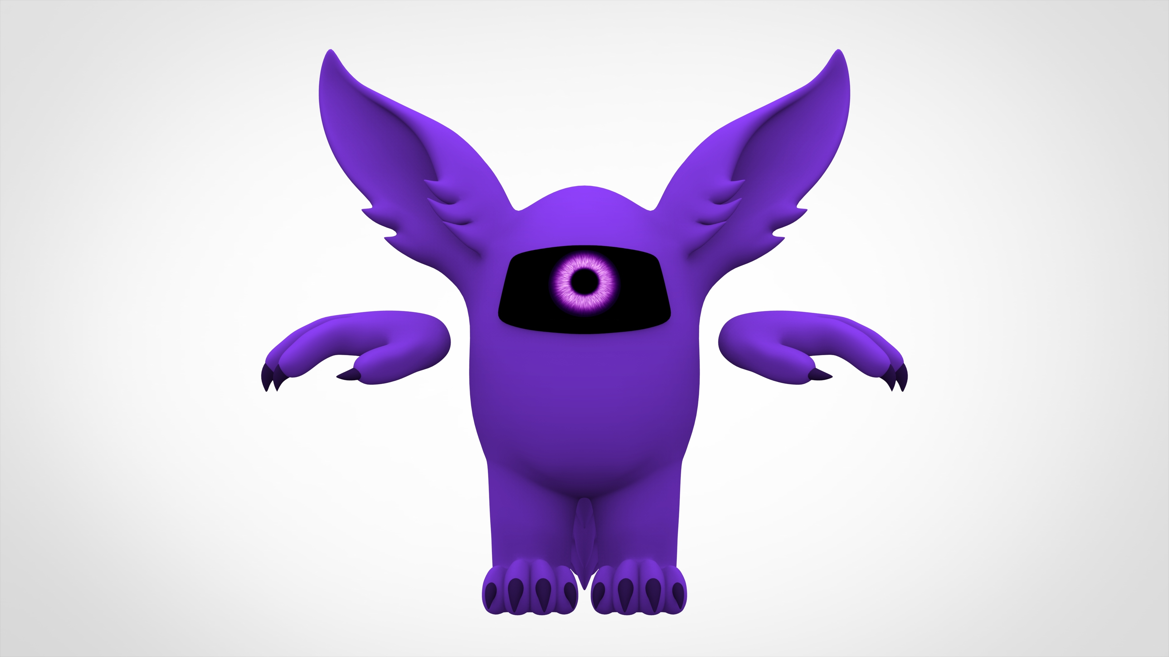Purple werewolf 3D - TurboSquid 1631537