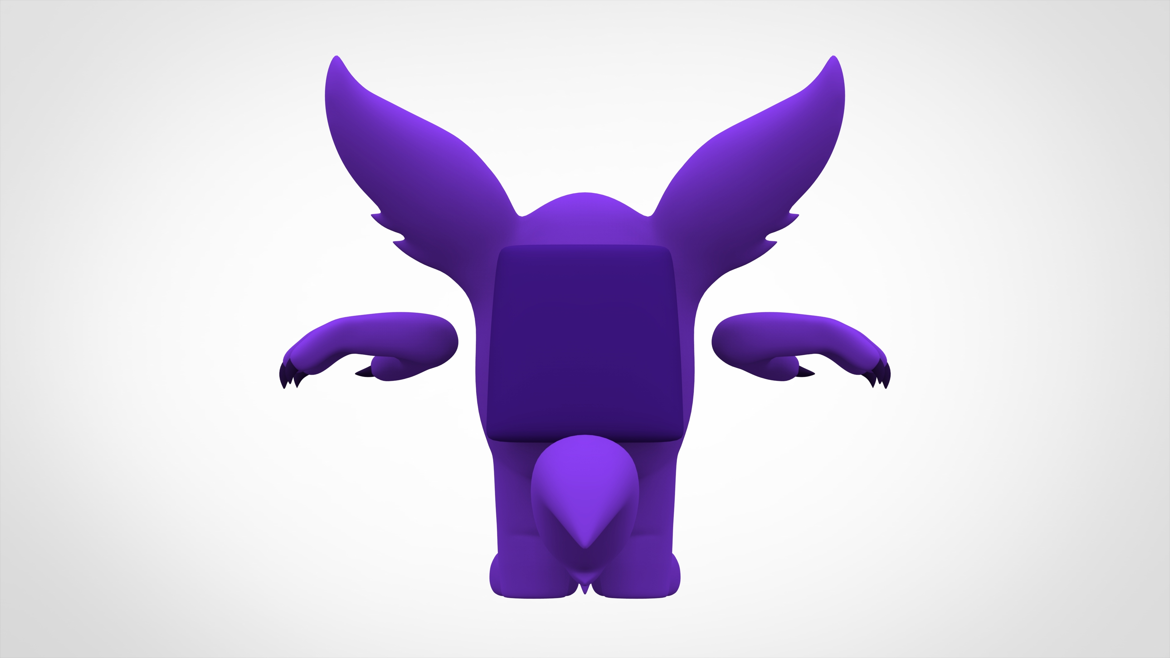 Purple werewolf 3D - TurboSquid 1631537