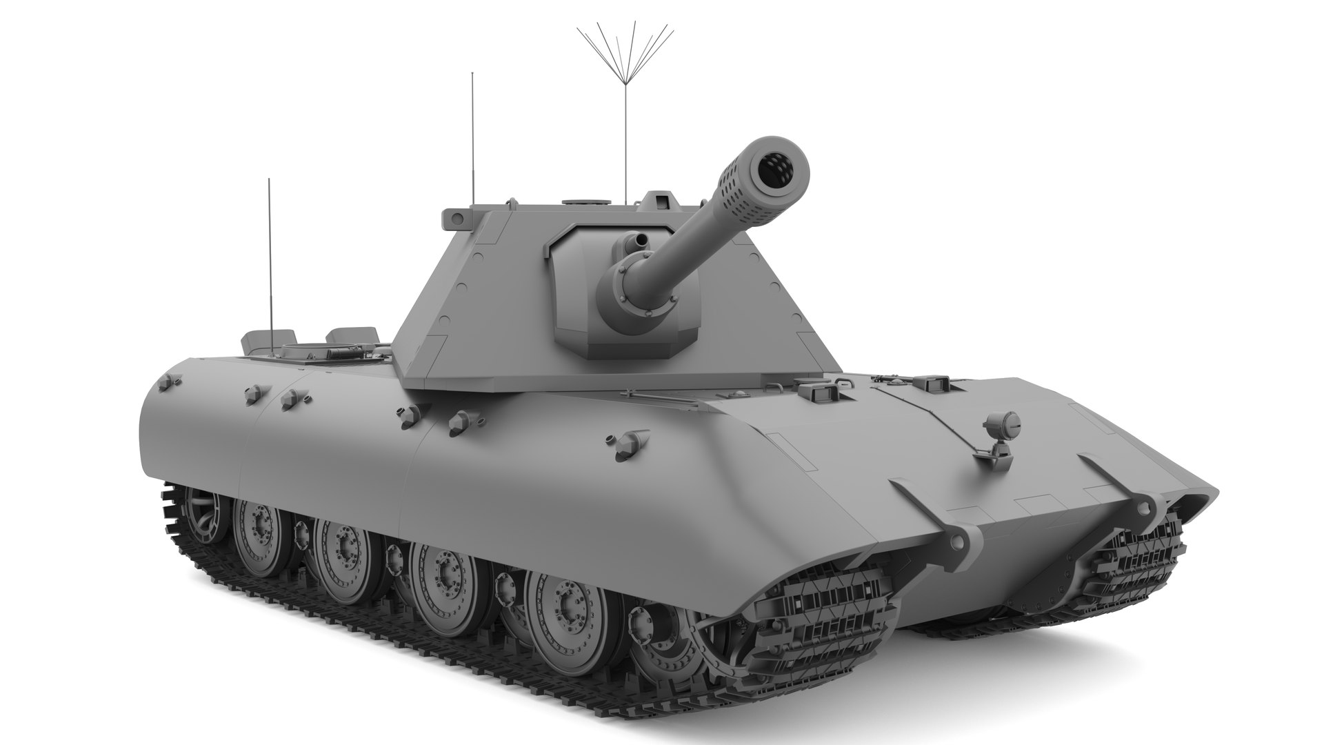 3D model tank e-100 15 cm - TurboSquid 1629498