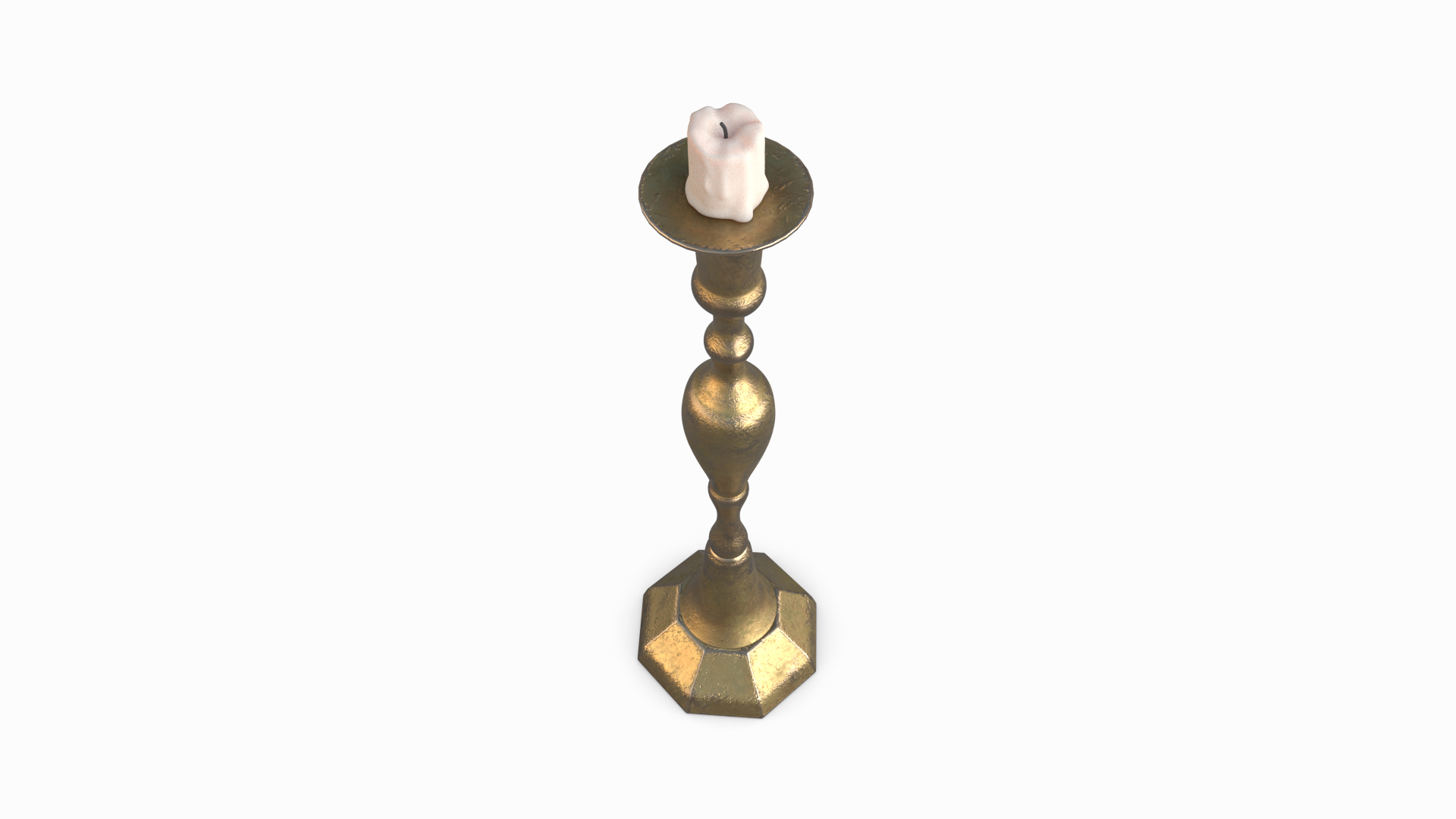 3D model candlestick candle - TurboSquid 1631633