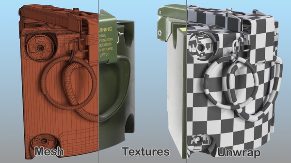 M86 追击威慑弹药地雷3D模型 - TurboSquid 1631801