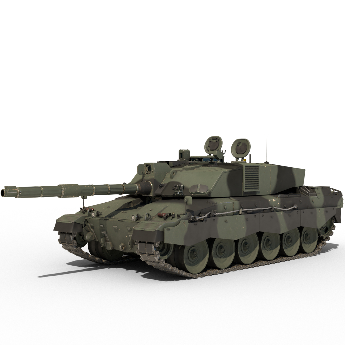 Challenger 2 tank with turret interior 3D-Modell - TurboSquid 1539768