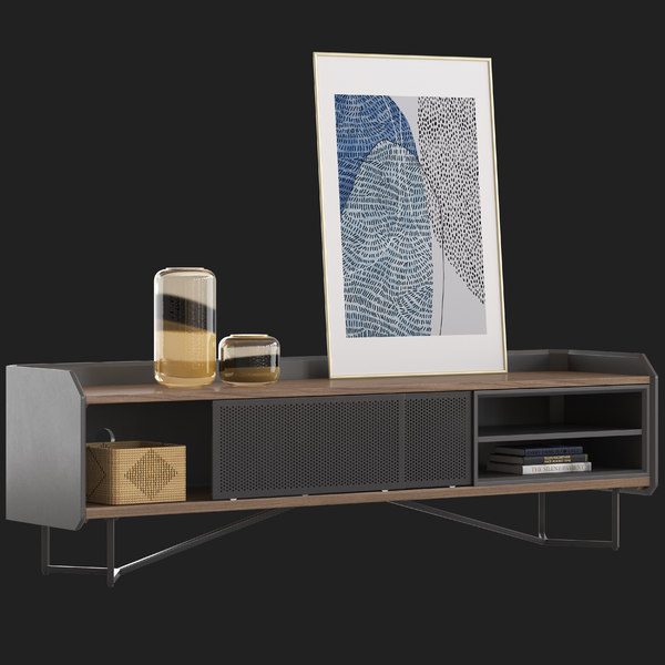 3D model castlery hex tv console - TurboSquid 1632461