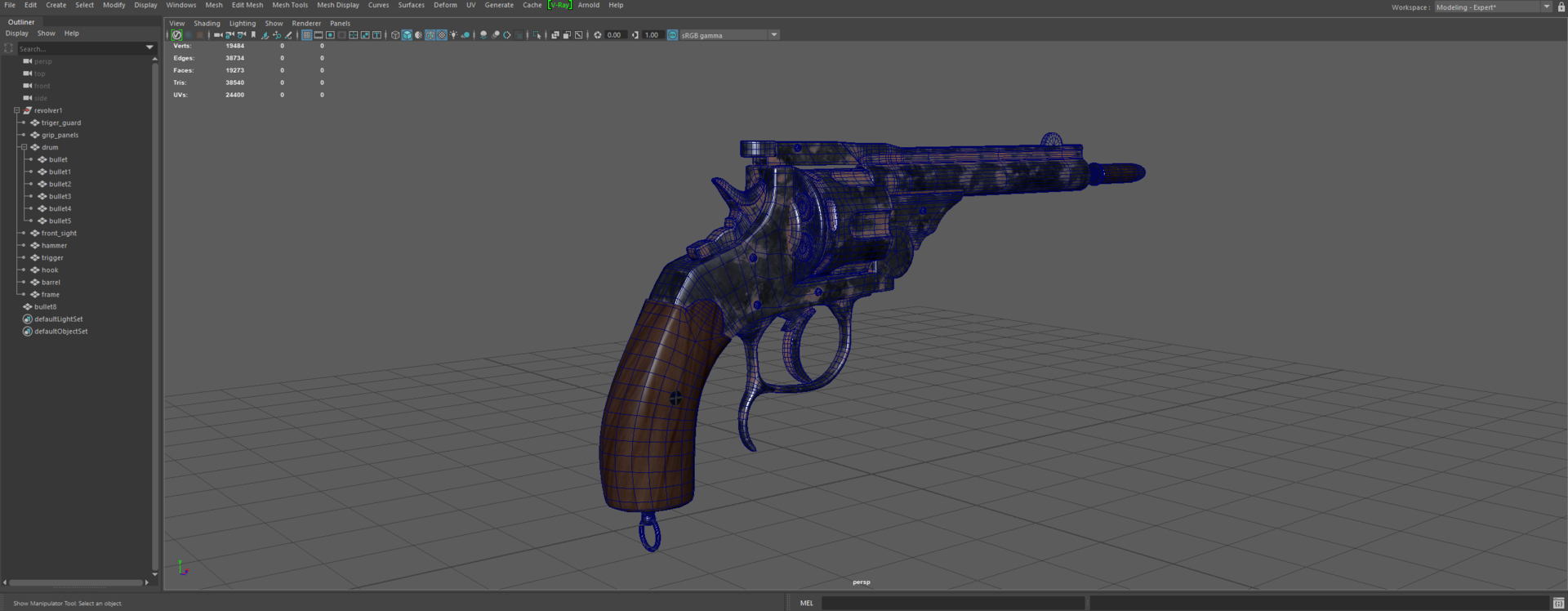 3D realistic revolver model - TurboSquid 1632829