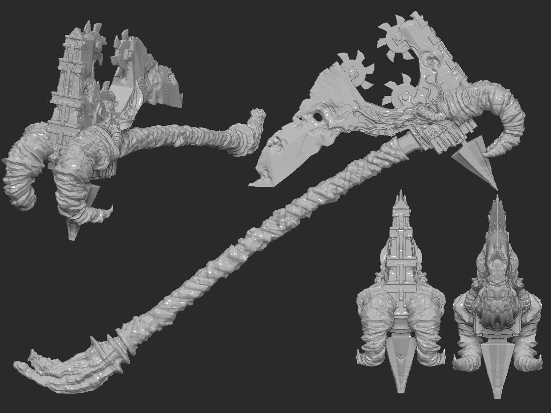 3D model war scythe axe - TurboSquid 1632812