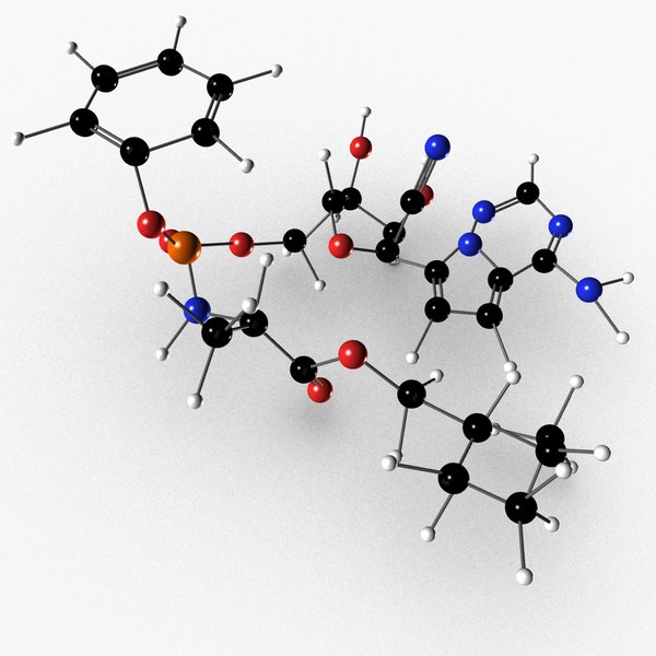Remdesivir molecular structure 3D model - TurboSquid 1633087