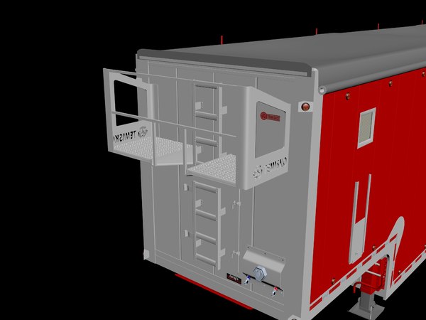 3D trailer wood chip model - TurboSquid 1633194