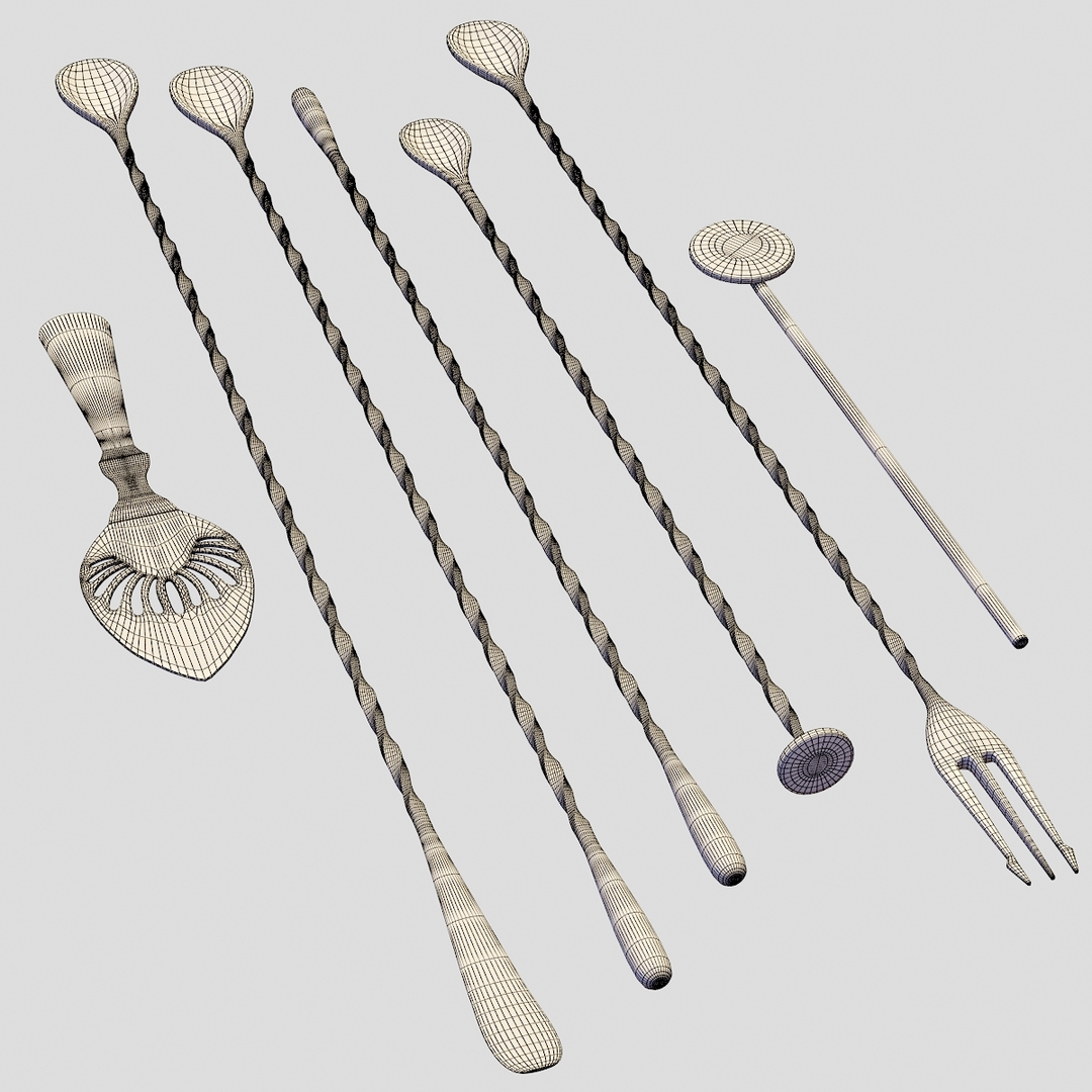 Bartender tools set 70 model - TurboSquid 1633247