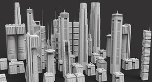 3d architecture buildings