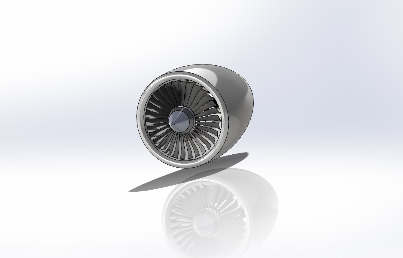 3D solidworks jet engine - TurboSquid 1633383
