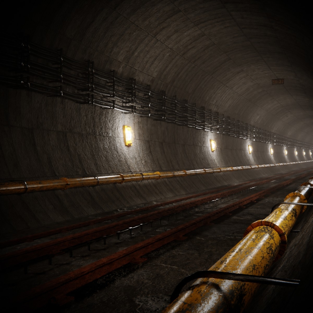 3D subway underground scene - TurboSquid 1634633