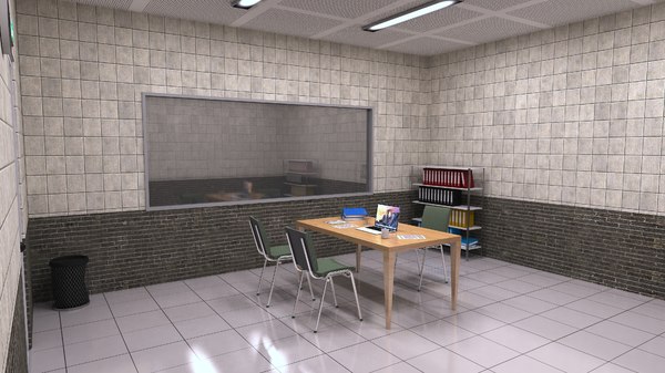 Sala de interrogatório Modelo 3D - TurboSquid 1633774