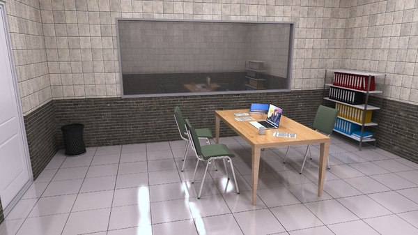 Sala de interrogatório Modelo 3D - TurboSquid 1633774