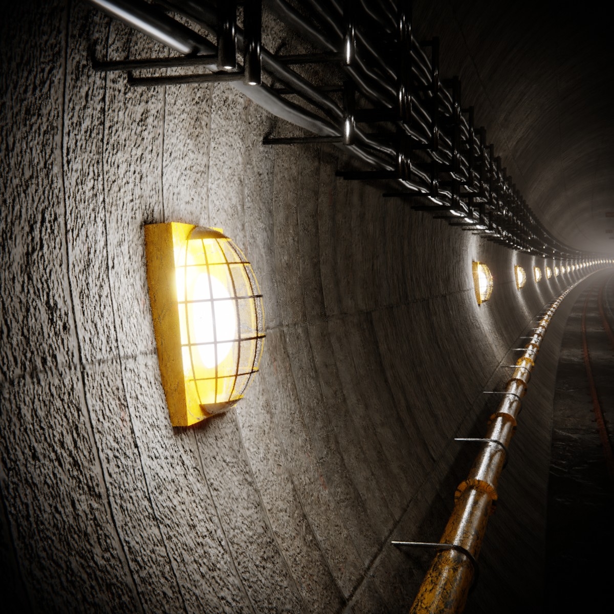 3D subway underground scene - TurboSquid 1634633