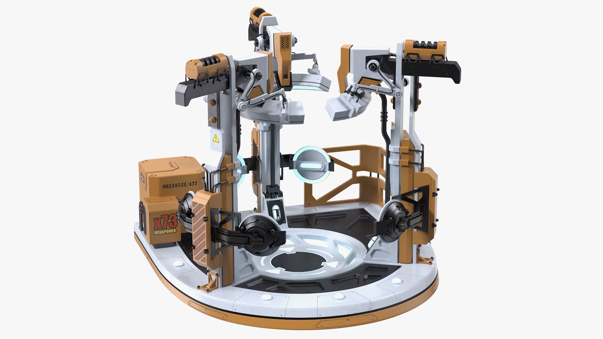 3D sci fi teleportation device - TurboSquid 1634108